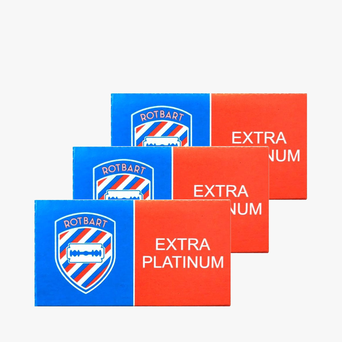 ROTBART Rasierklingen Extra Platinum Double Edge, 3 x 5er Pack